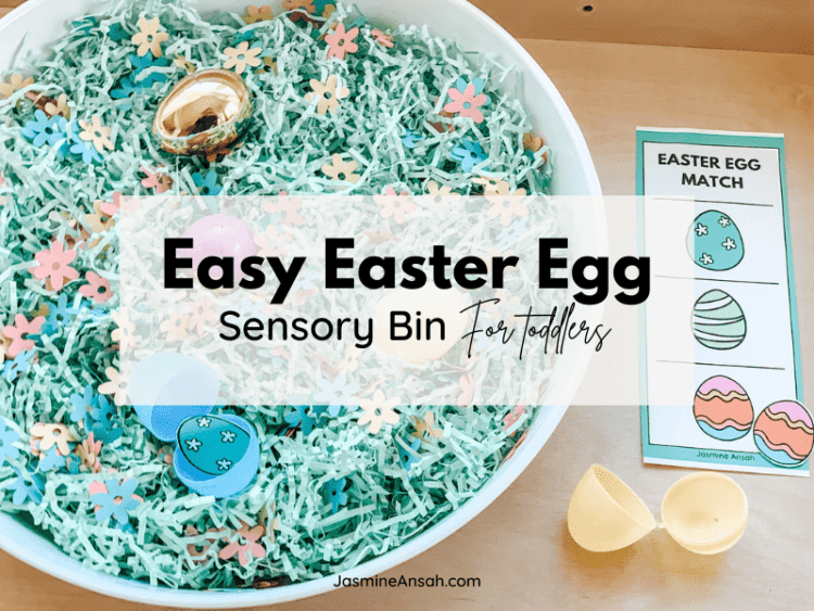 Easy Easter Sensory Bin For Toddlers - Jasmine Ansah