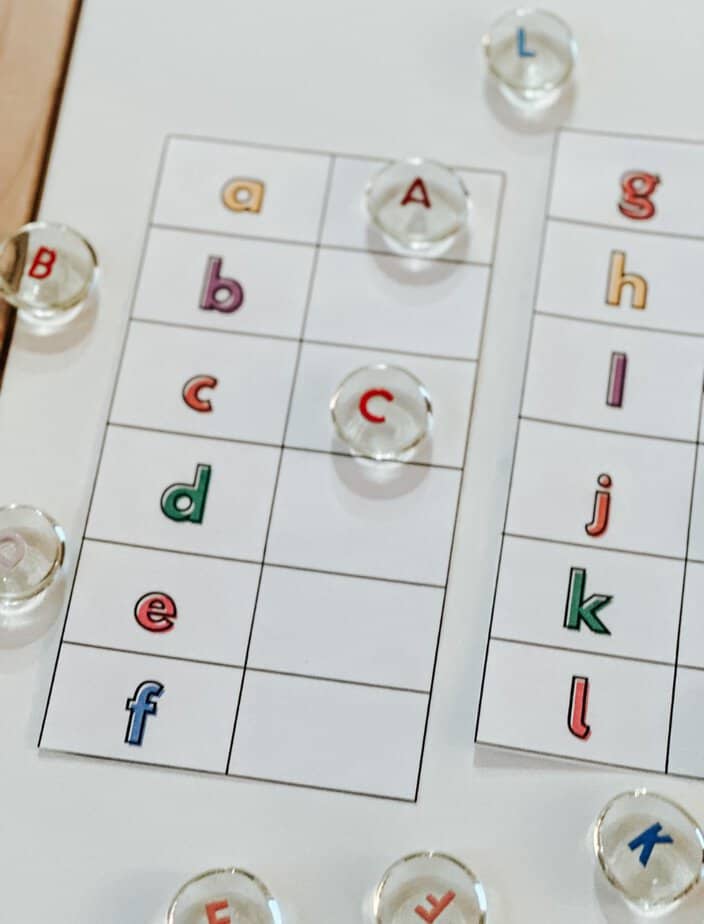 FREE Alphabet Matching Printable - Jasmine Ansah