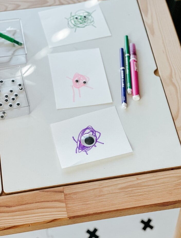 Fun Monster Scribble Art Activity For Toddlers - Jasmine Ansah